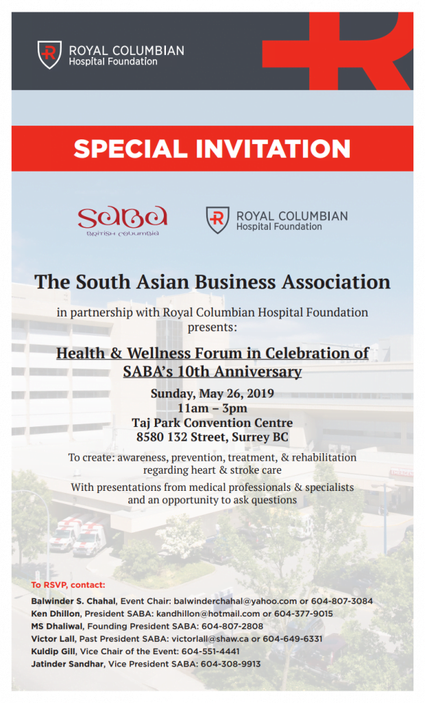 Health Seminar in Celebration of SABA’s 10 th Anniversary - SABA ...